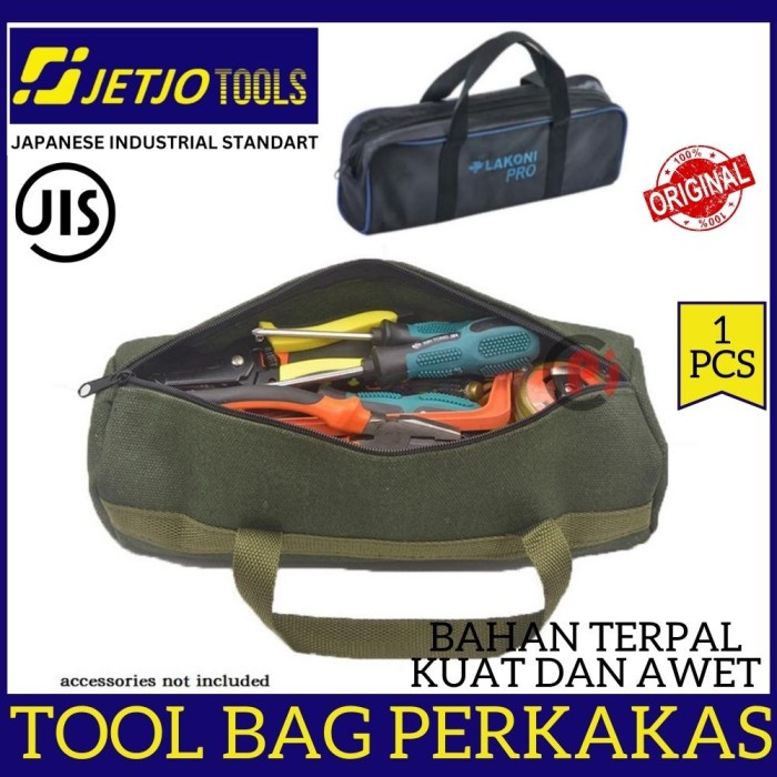 Jual JETJO Tool Bag Tas Terpal Penyimpanan Alat Kerja Perkakas Toolbag ...
