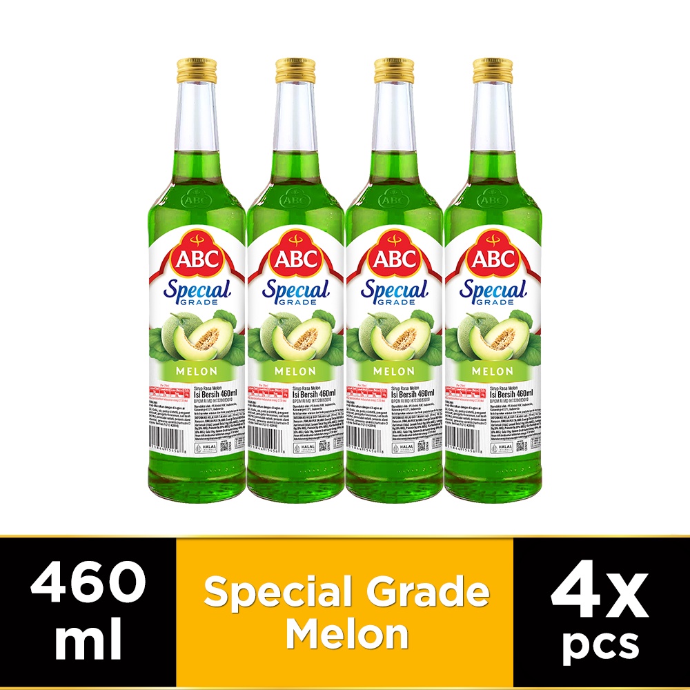 Jual ABC Sirup Special Grade Melon 460 ml - Multi Pack 4 pcs | Shopee ...
