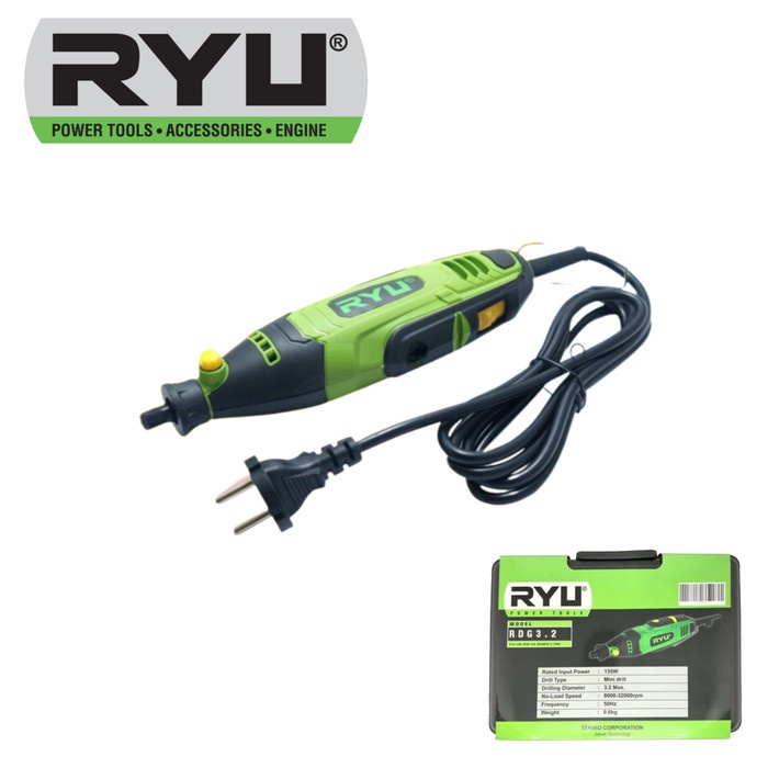 Jual RYU Die RDG3.2 Mesin Mini Tangan Cuner Grinder Rotary Gerinda Set ...