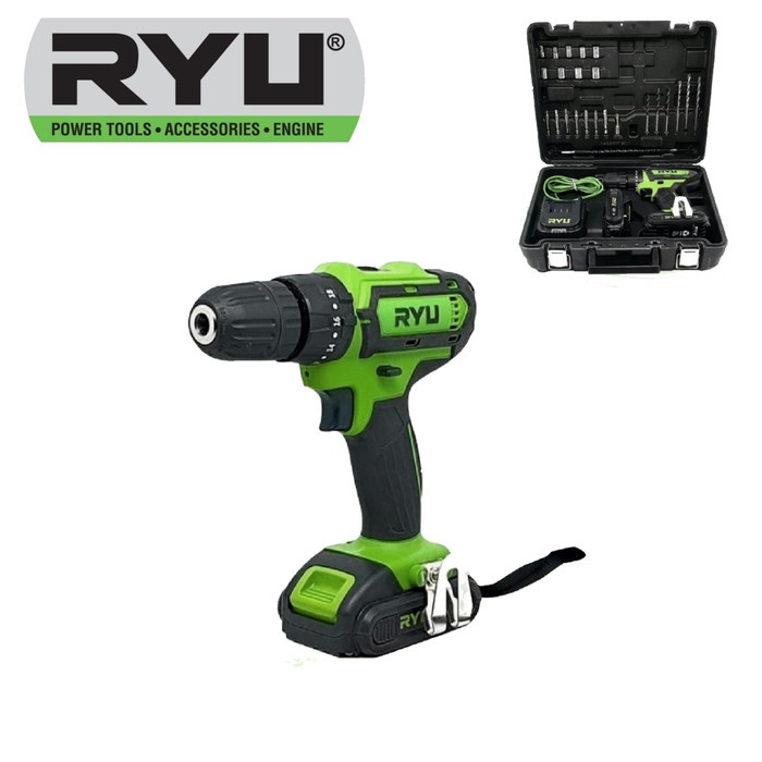 Jual RYU Mesin Cordless Drill RCI20V-1 Bor Impact Beton Baterai RCD 20V ...