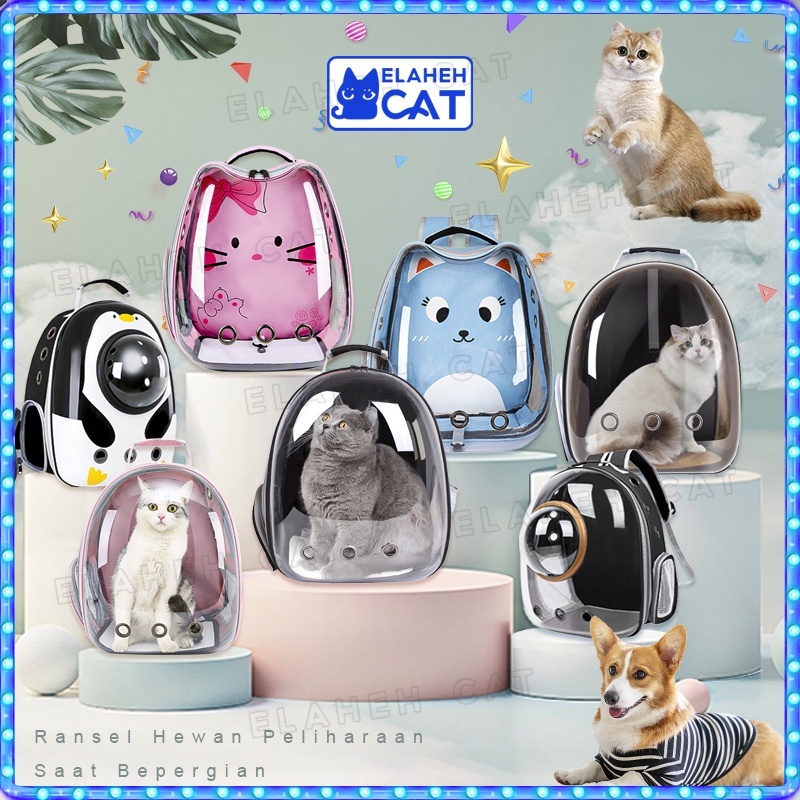 Jual Ransel Kucing Astronot Transparan Tas Astronot Kucing Besar Pet ...