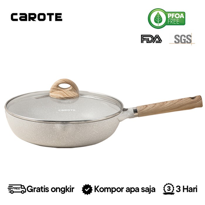 Jual Carote Cosy Wajan Penggorengan FryPan Anti Lengket dengan Tutup ...
