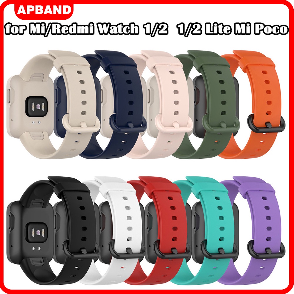 Jual Silicone Strap Redmi Watch 2 Lite Tali Pengganti Xiaomi Mi Watch Lite 1 2 Bahan Sport Band ...