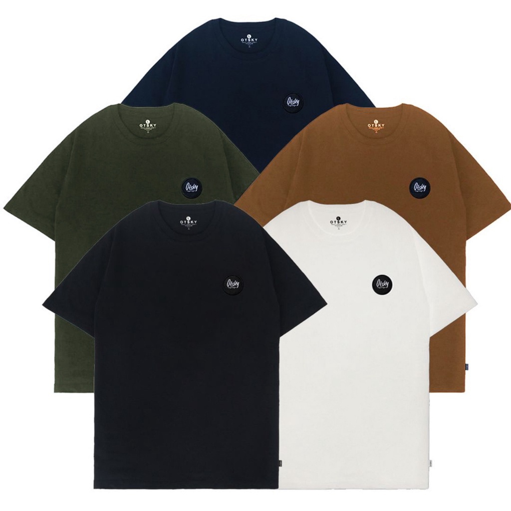 Jual Otsky Kaos Pria Small Logo Cotton Combed 24s Pendek Polos (Q ...