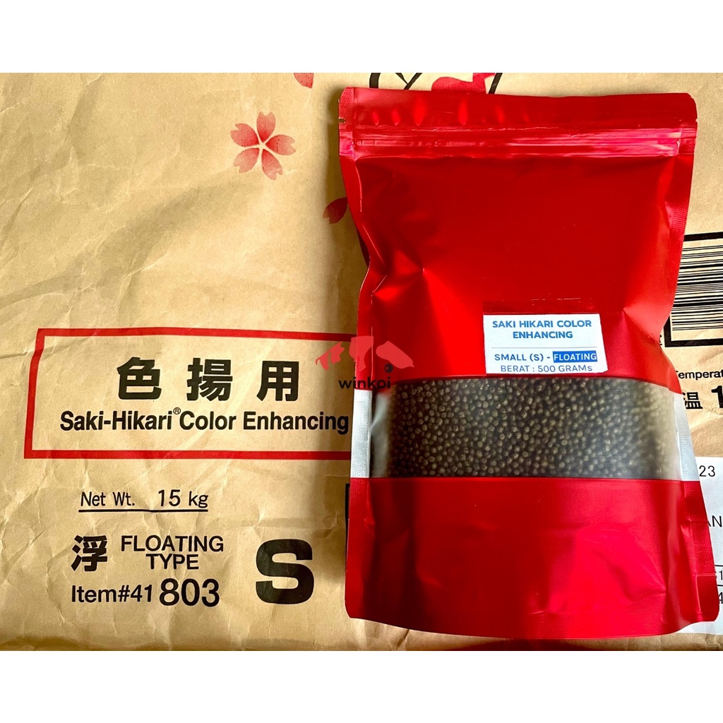 Jual Pelet Ikan Warna Saki Hikari Color Enhancing Floating Size S ...