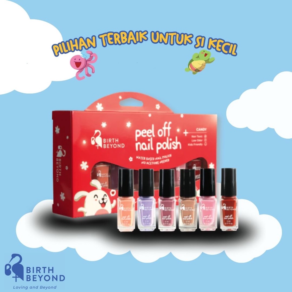 Jual Birth Beyond [ECER] 1 PCS Baby Kids Peel Off Nail Polish Candy ...