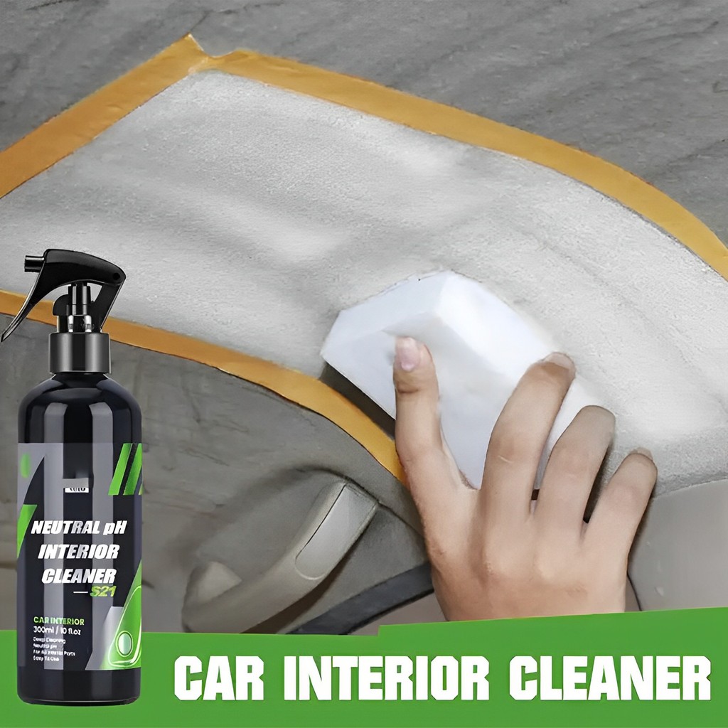 Jual S21 Neutral PH Car Interior Cleaner Plastic Part Refreshing Liquid Auto Leather Repair Dry ...