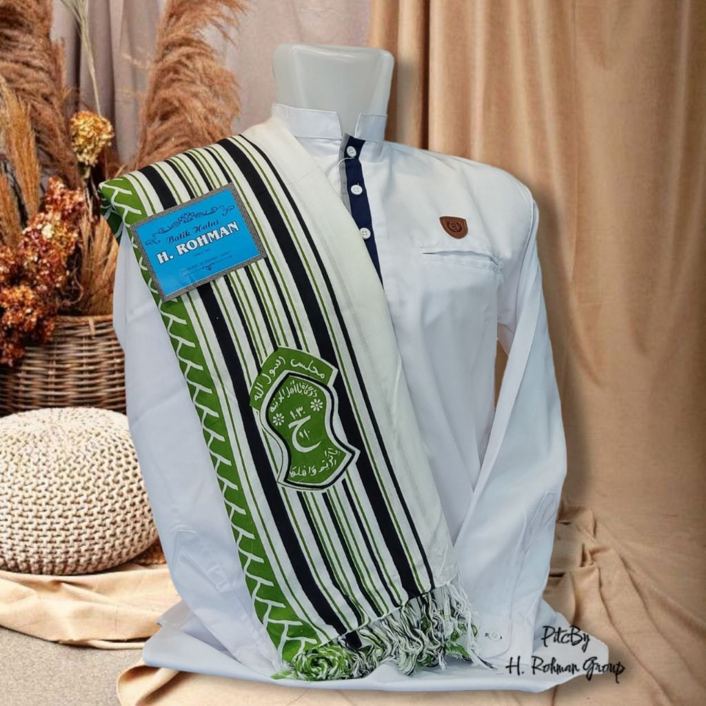 Jual Surban Pria Kashmir Motif Printing Majlis Rasulullah | Shopee ...