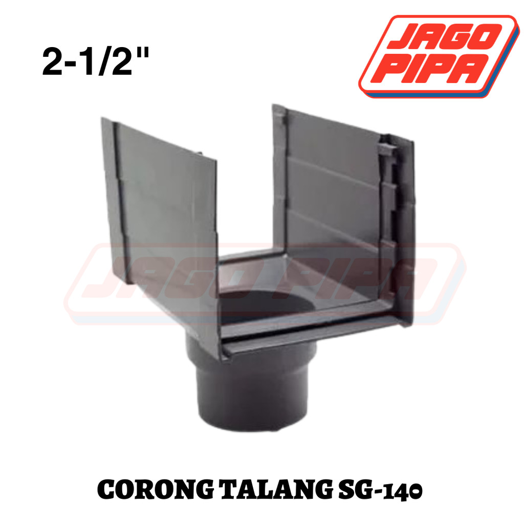Jual Corong Talang Kotak SG-140 2-1/2 Inch Corong Talang Kotak PVC 2-1/ ...