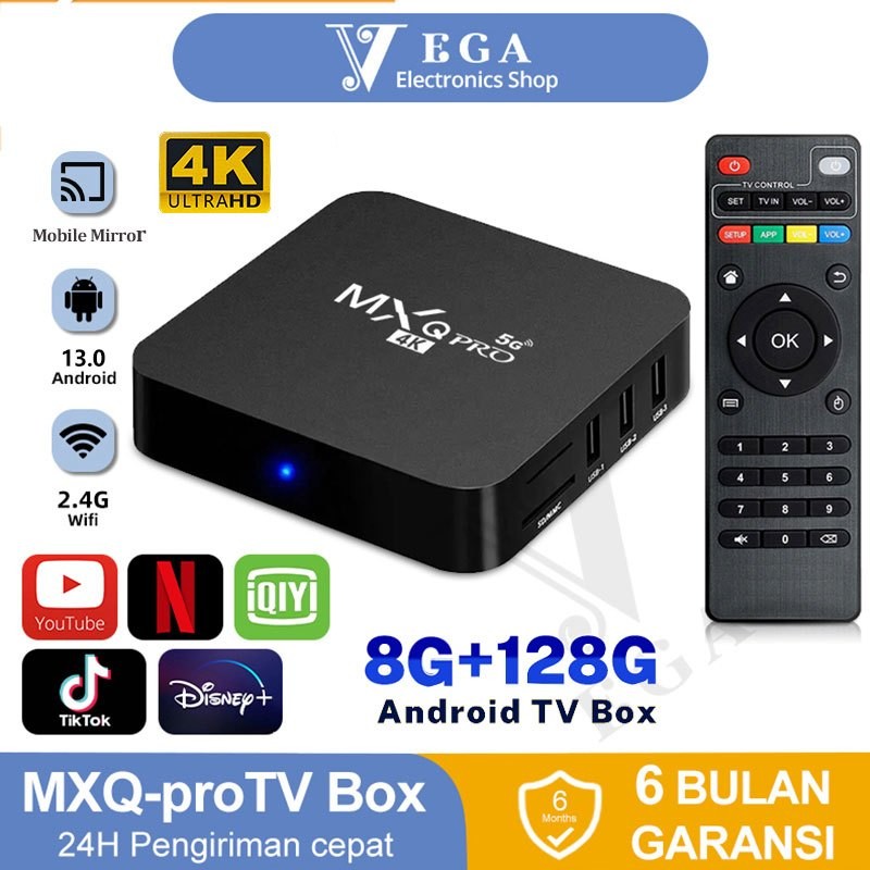 Jual Android tv box MXQ pro 4K -5G tv Box Android 13.0os RAM 8GB ROM 128GB STB 4K Smart Tv Box ...