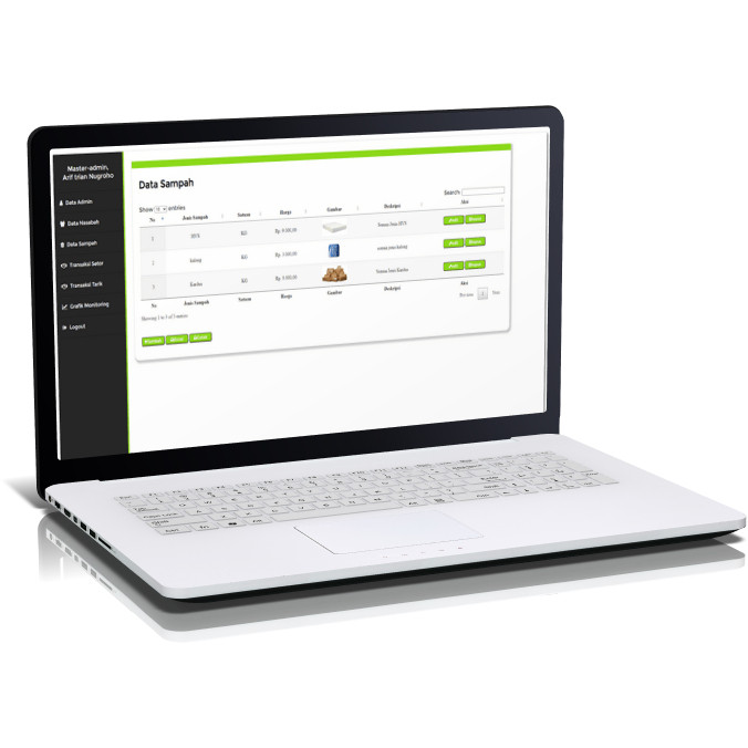 Jual source code Sistem Informasi Bank Sampah Berbasis Web (PHP) | Shopee Indonesia