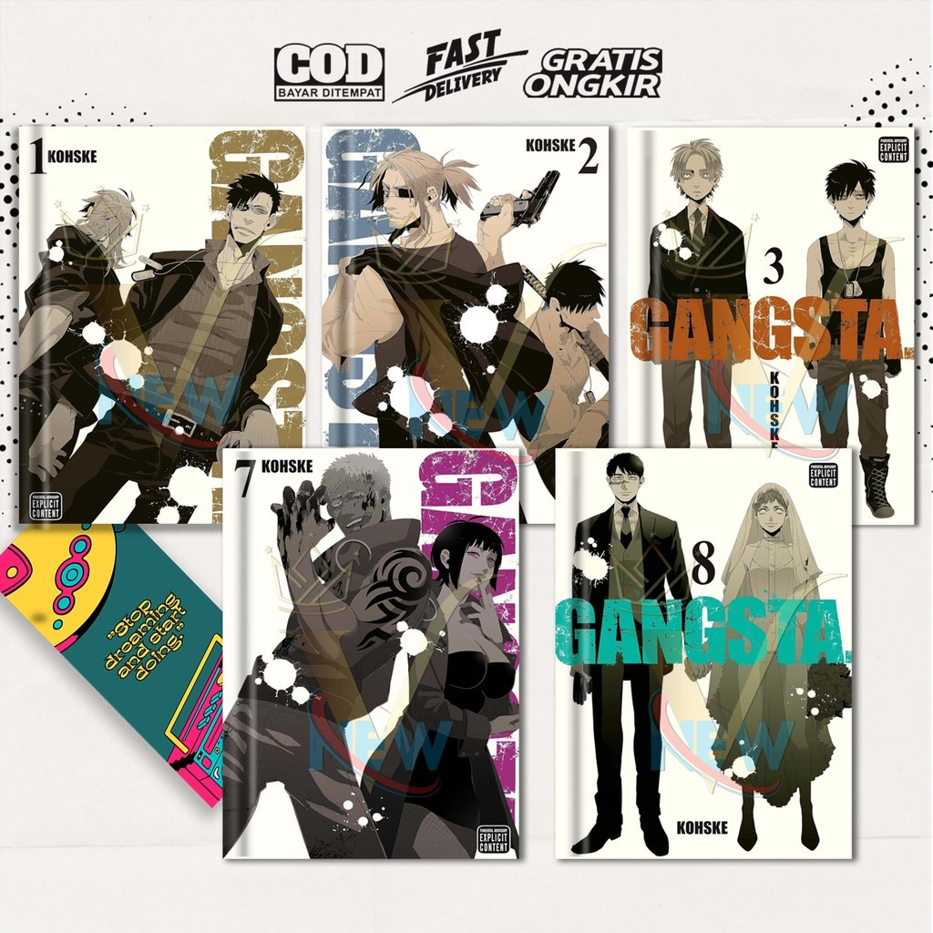 Jual Gangsta (8 book series) By Kohske (English) | Shopee Indonesia