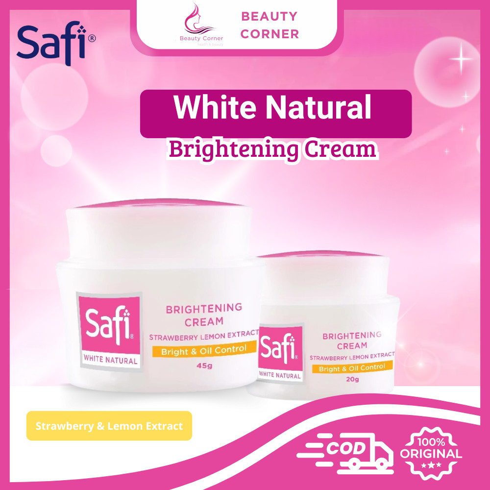 Jual Safi White Natural Brightening Cream Strawberry Lemon Extract ...