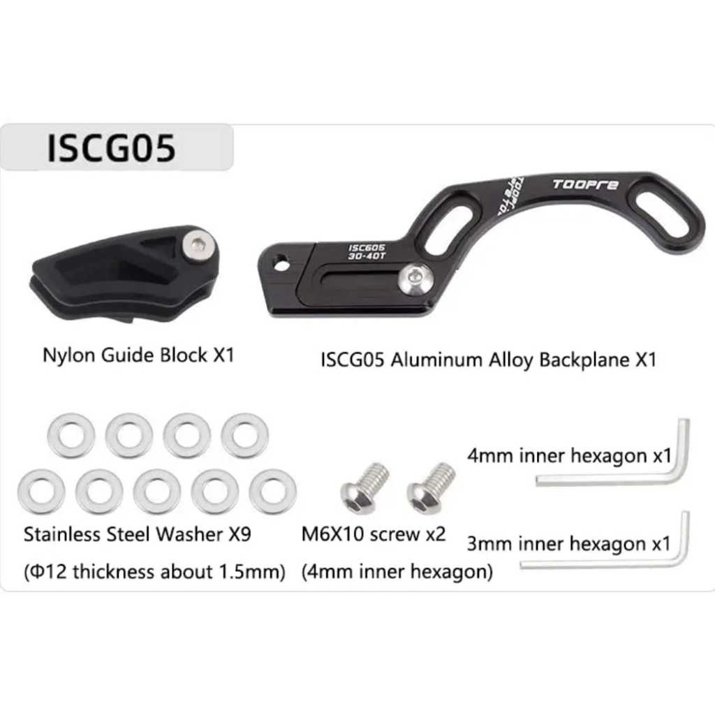 Jual TOOPRE Chain Guide Chainguard Premium ISCG 05 CG Mount, Pelindung ...