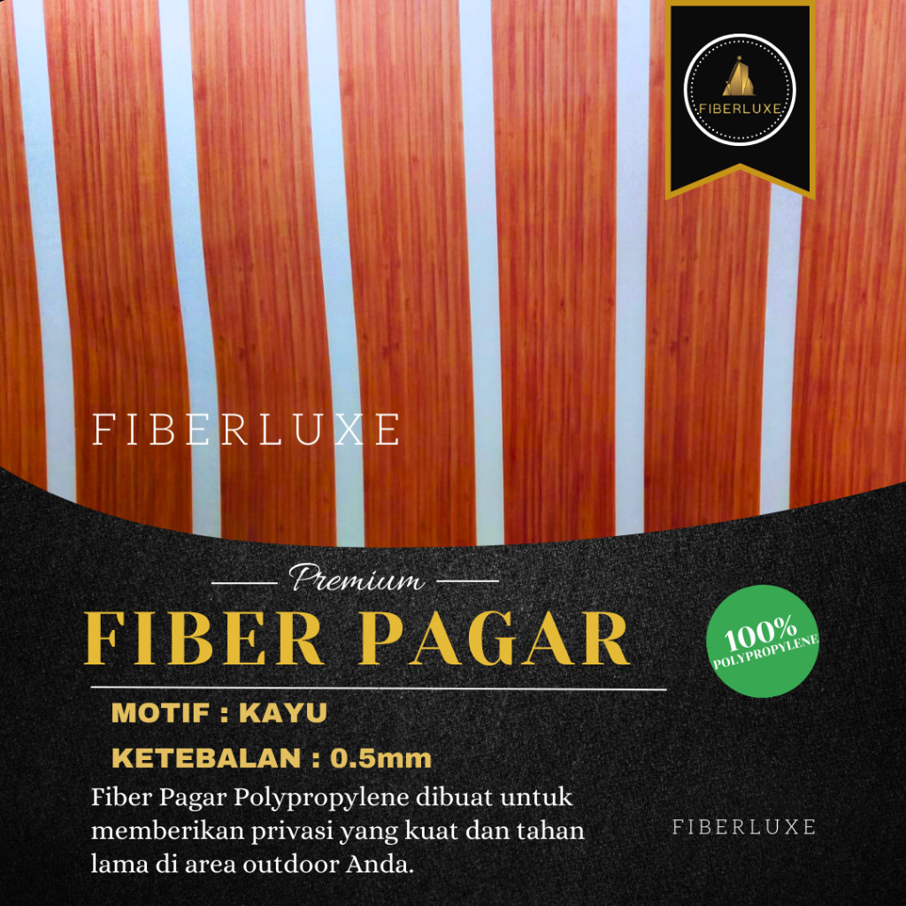Jual FIBERLUXE - Fiber Plat Roll Pelapis Penutup Pagar Rumah Motif KAYU ...