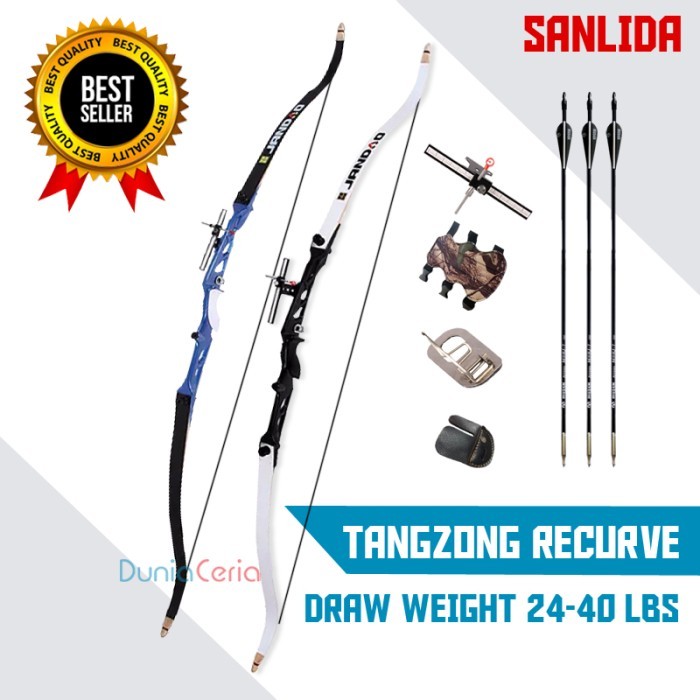 Jual FUllset Busur Panah Jandao Sanlida Tangzong Recurve Bow - 66 inch ...