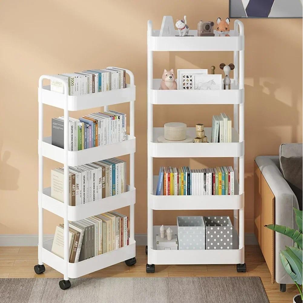 Jual Multi-storey Cart Storage Under Table Shelf Kitchen Bathroom Slide ...