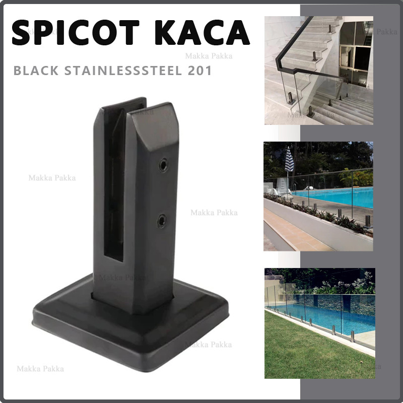 Jual [cod]STAINLESS SS 201 Spigot Penjepit Kaca Clip Kaca Untuk Kaca ...