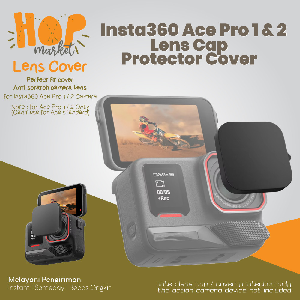 Jual Lens Cap for Insta360 ACE PRO 1 / 2 Tutup Pelindung Cover Lensa ...