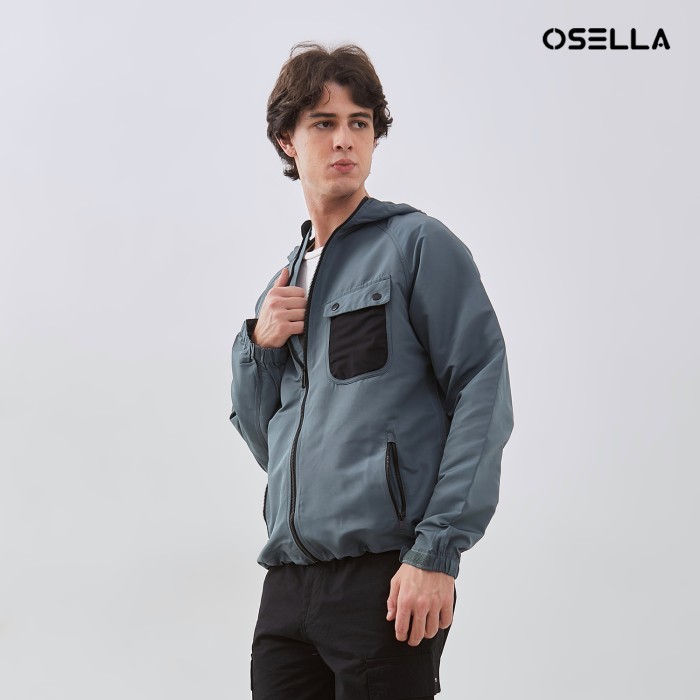 Jual [New] Osella Water Repellent Hooded Jacket With Mesh Pocket ...