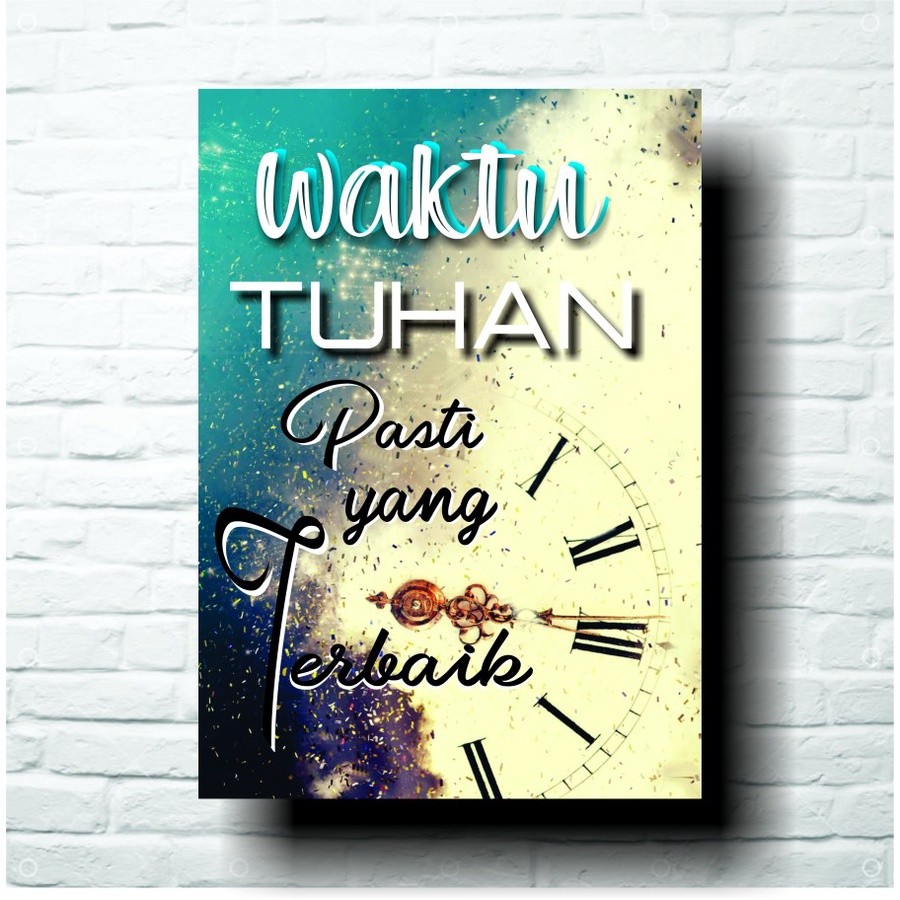 Jual Viral Wall Decor Hiasan Dinding Rohani Kristen / tema Waktu Tuhan ...