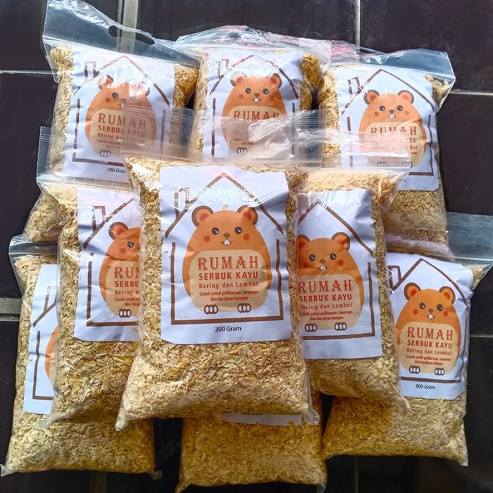 Jual Serbuk Kayu Hamster Serabut Kayu 300 Gram Hewan Kerajinan Tanaman ...