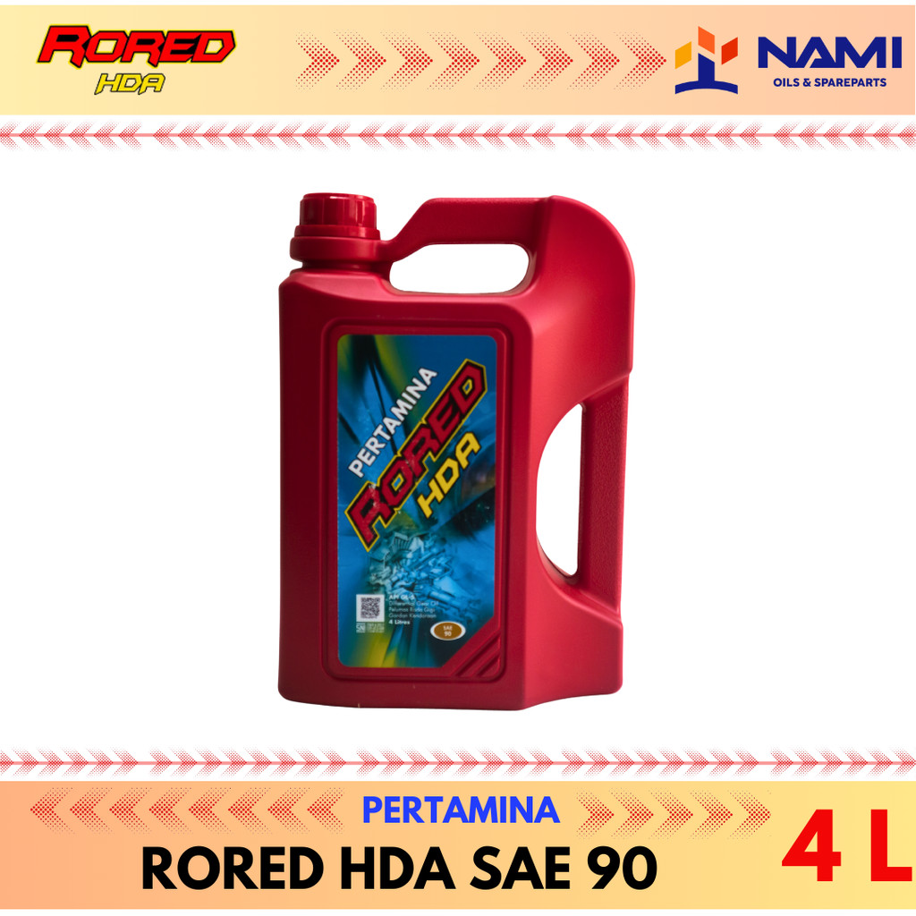 Jual *PERTAMINA RORED HDA SAE 90 (4L) GALON* Oli pelumas roda gigi ...