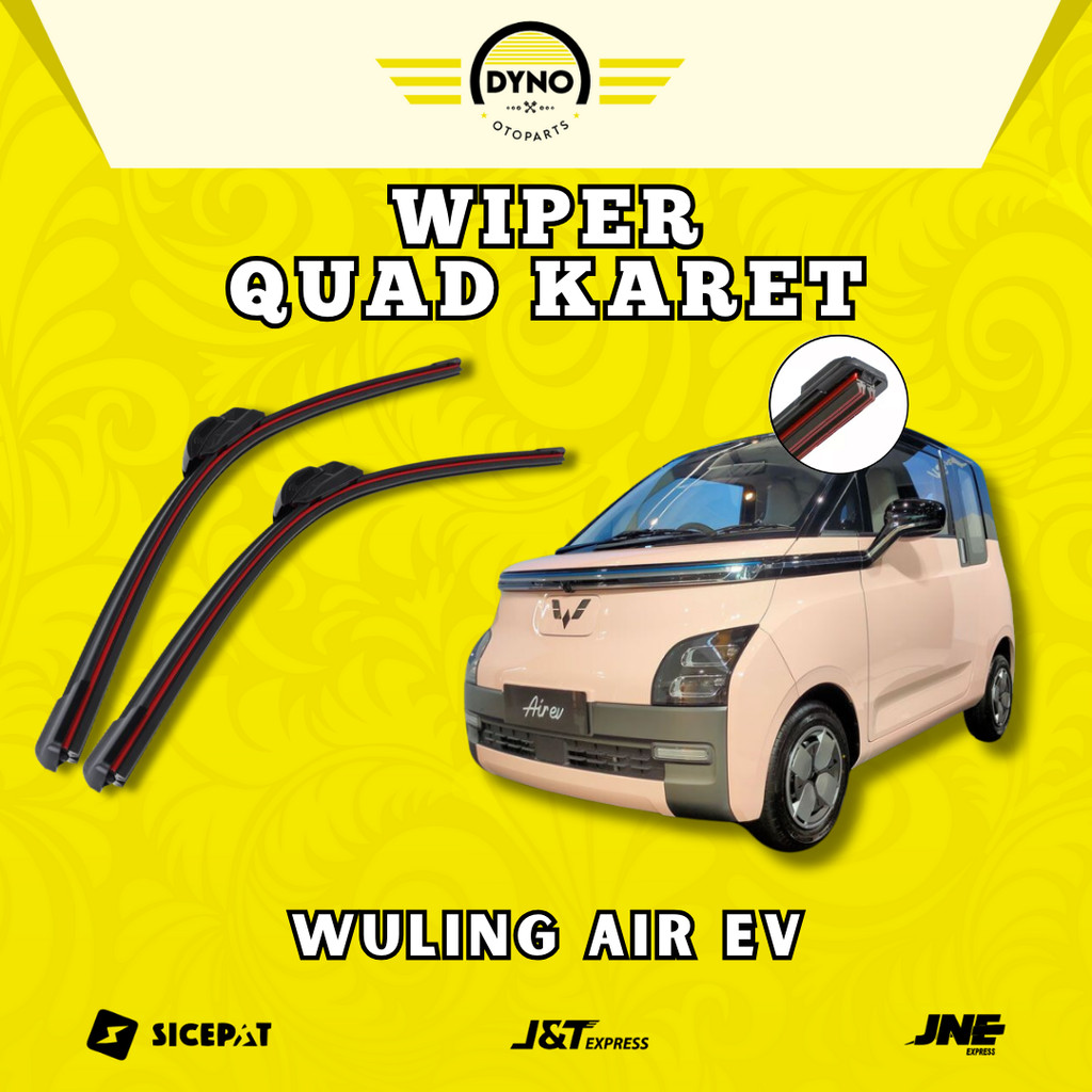 Jual Wiper Mobil Wuling Air EV Model Frameless Quad Blade 1 Set Kiri ...