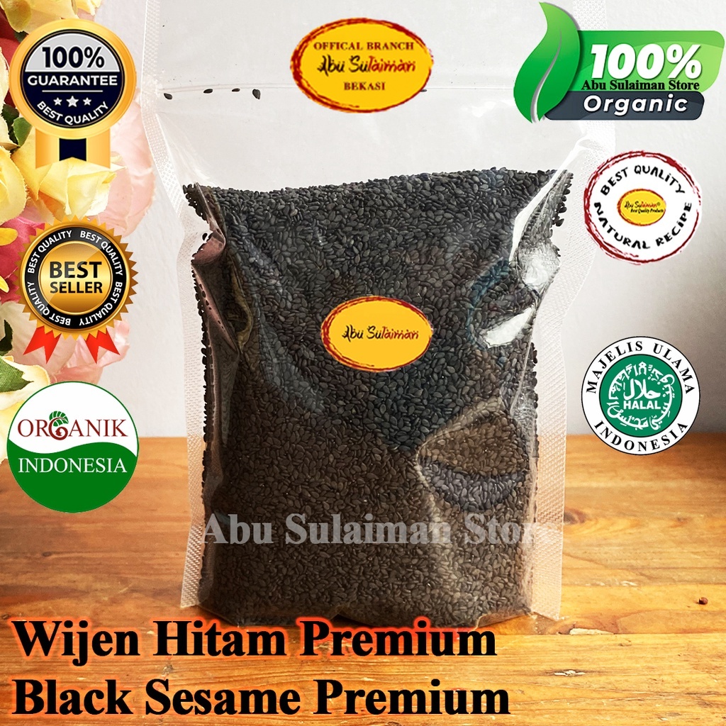 Jual Wijen Hitam Premium 500 gr / Black Sesame Premium 500 gr / Biji ...