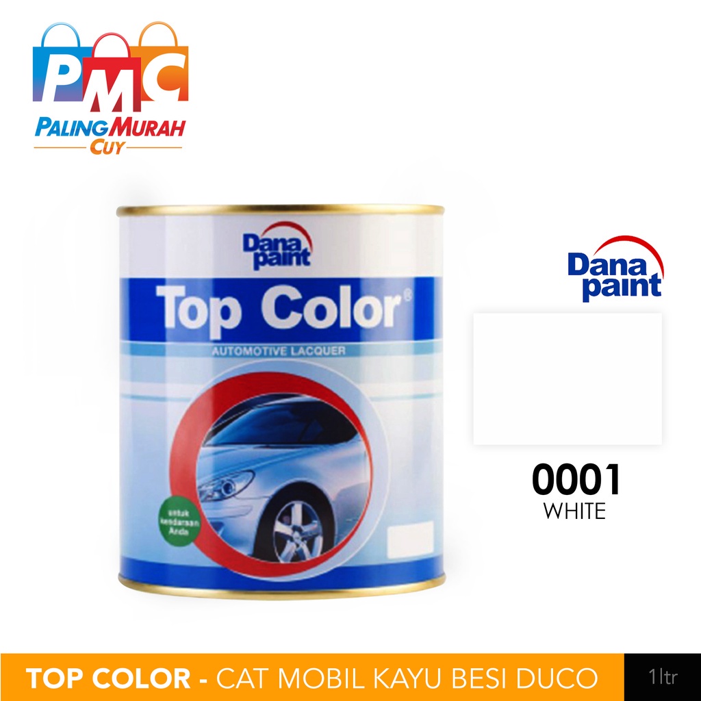 Jual TOP COLOR 0001 White (TT) - Cat Mobil Kayu Besi Duco | Shopee ...