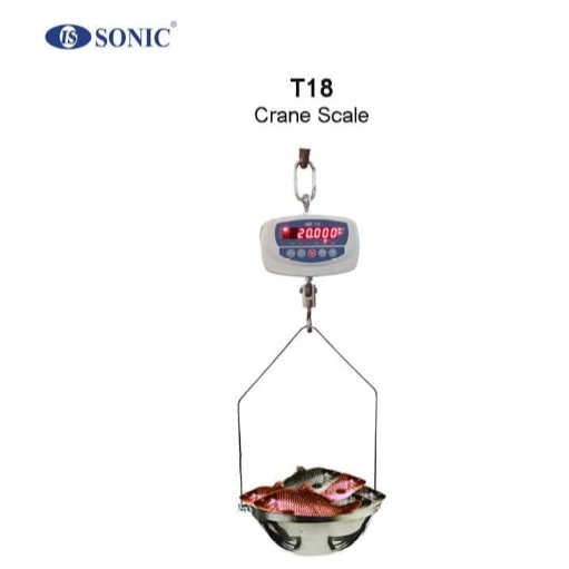 Jual Timbangan gantung 500 kg / Crane scale SONIC T18 kapasitas 500kg Juragan Timbangan Digital ...