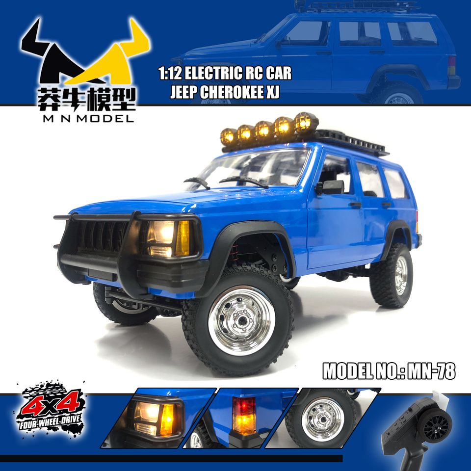 Jual RC Adventure MN78 Jeep Cherokee 1/12 4WD Full Propo Offroad RTR ...