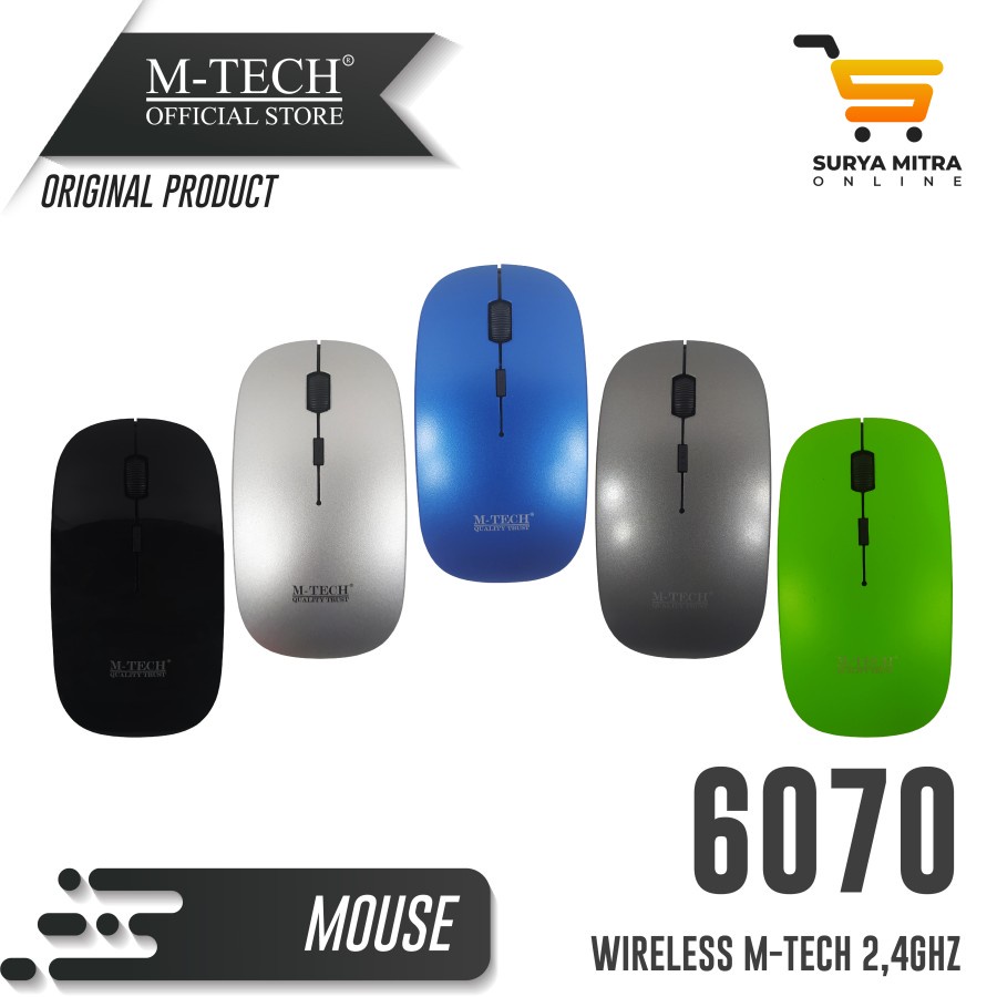 Jual Mouse Mtech 6070 Mouse Wireless PC Komputer Laptop | Shopee Indonesia