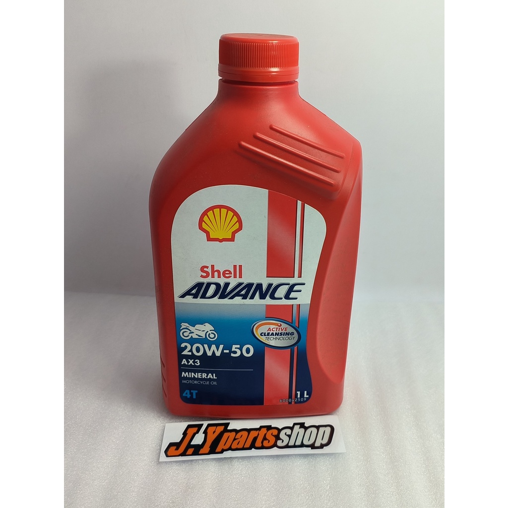 Jual OLI MESIN 4T SHELL ADVANCE AX3 20W-50 1 LITER | Shopee Indonesia