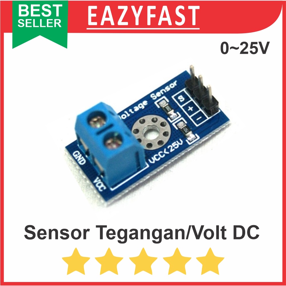 Jual Sensor Tegangan Volt Voltage DC 0 - 25 Pendeteksi Arduino ...