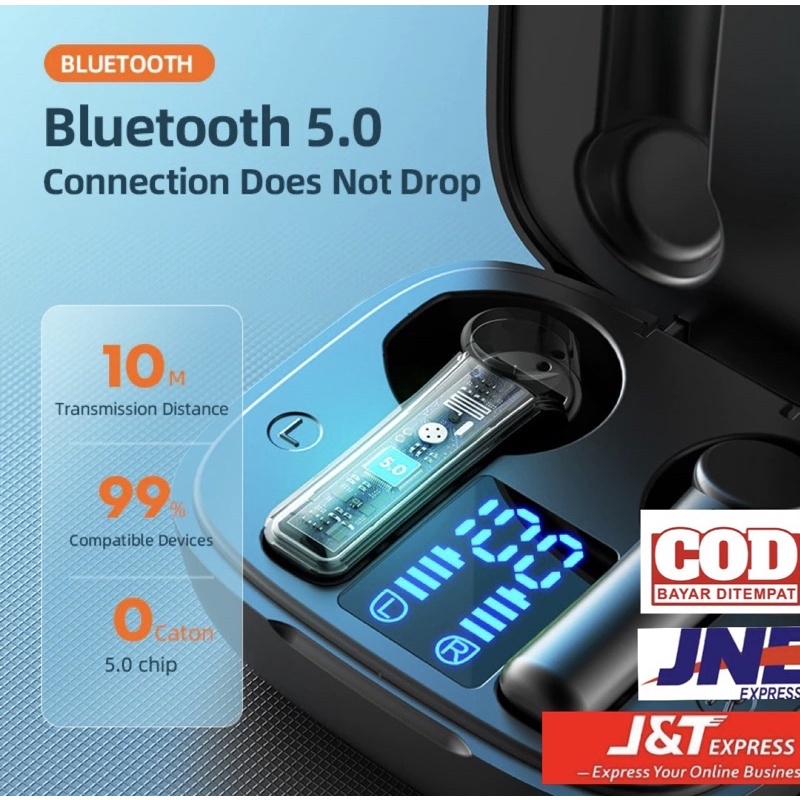 Jual Earphone Gaming Wireless Earphone Earbuds TWS Low Latency with Mic ...