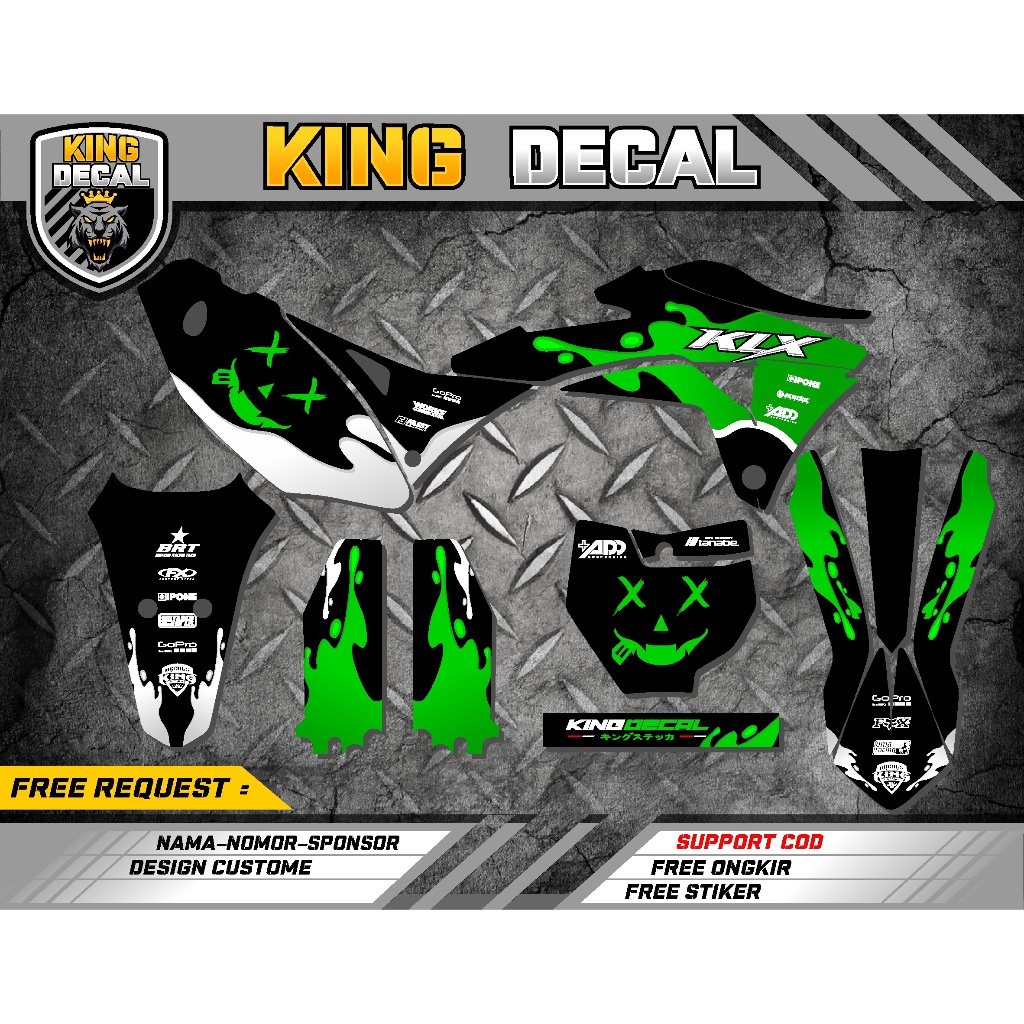 Jual DECAL STICKER KLX GORDON FULL BODY / DECAL GORDON / DECAL STIKER ...