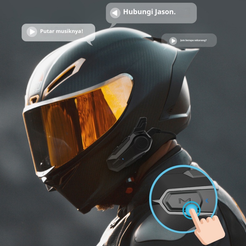 Jual Helm Headset Intercom Helmet Headphone Bluetooth Motor | Shopee ...