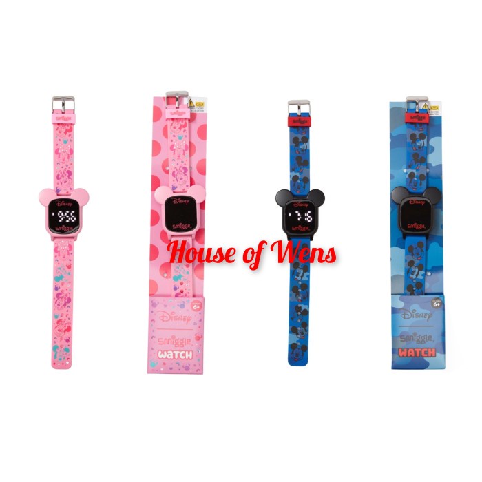 Jual SMIGGLE MINNIE & MICKEY DIGITAL WATCH - JAM TANGAN ANAK - Mickey ...