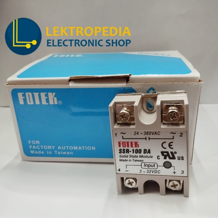 Jual SSR 100DA Fotek Solid State Relay 100 DA Ampere 100A Taiwan | Shopee Indonesia