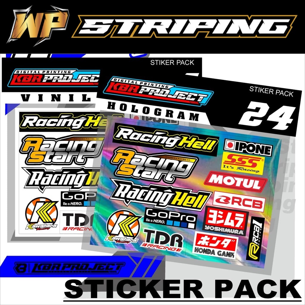 Jual Stiker RACING MOTOR Sticker Pack - Sticker Pack Variasi List ...