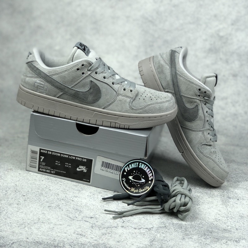 Jual Sepatu Nike SB Dunk Low Reigning Champ Grey Abu Abu | Shopee Indonesia