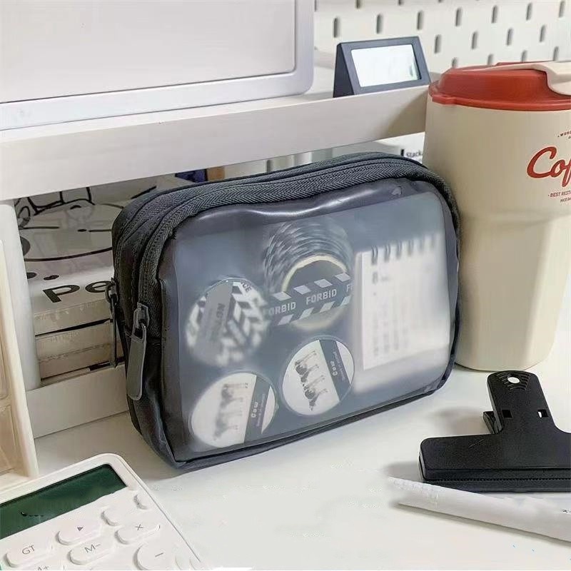 Jual Tempat Pensil ins transparan rubut berkapasitas besar tas pena ...