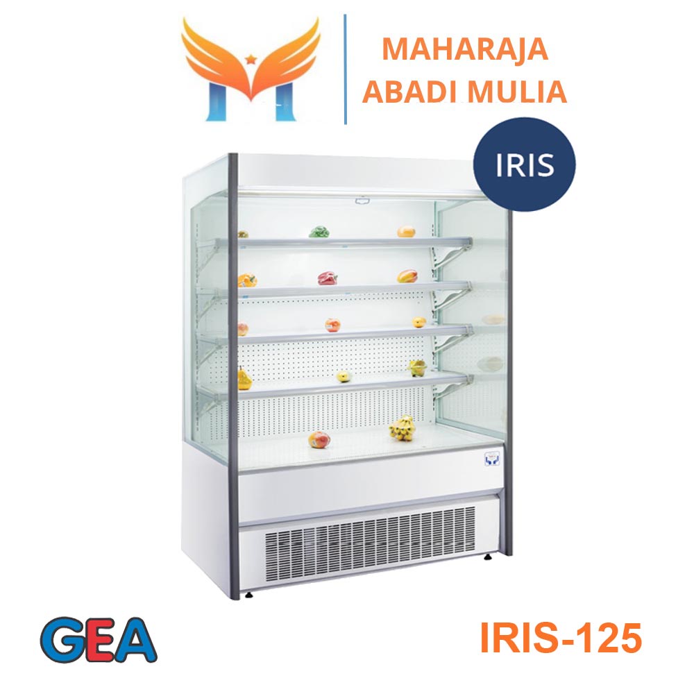 Jual Lemari Rak Pendingin Minuman Gea Iris-125 Multideck Open Chiller ...