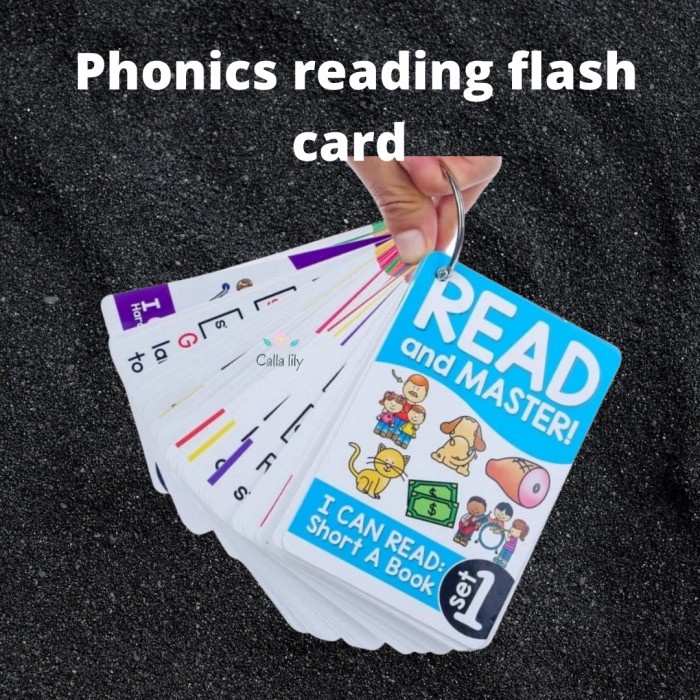 Jual phonics reading card belajar membaca 67 kartu pintar jkt | Shopee ...