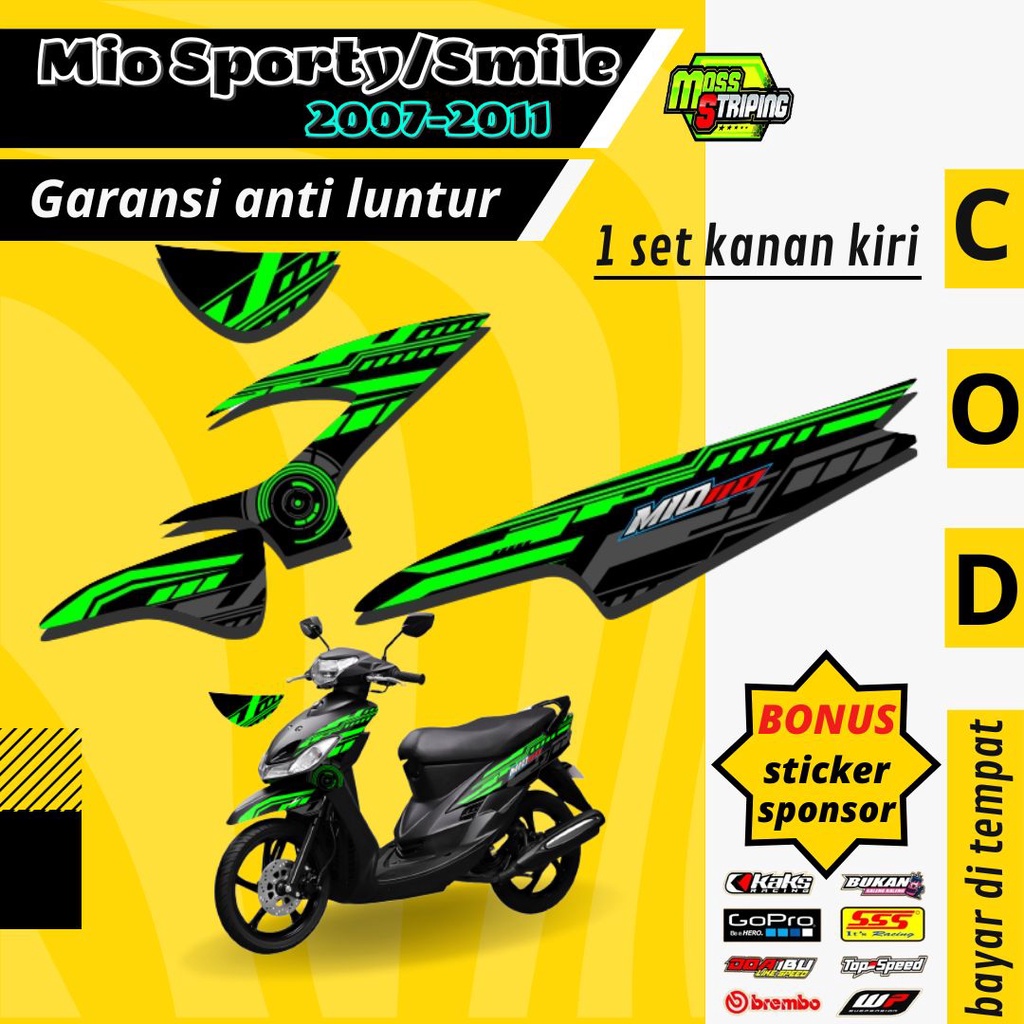 Jual Striping Stiker lis decal Mio Smile Mio Sporty Mio 110 2004 2005 ...