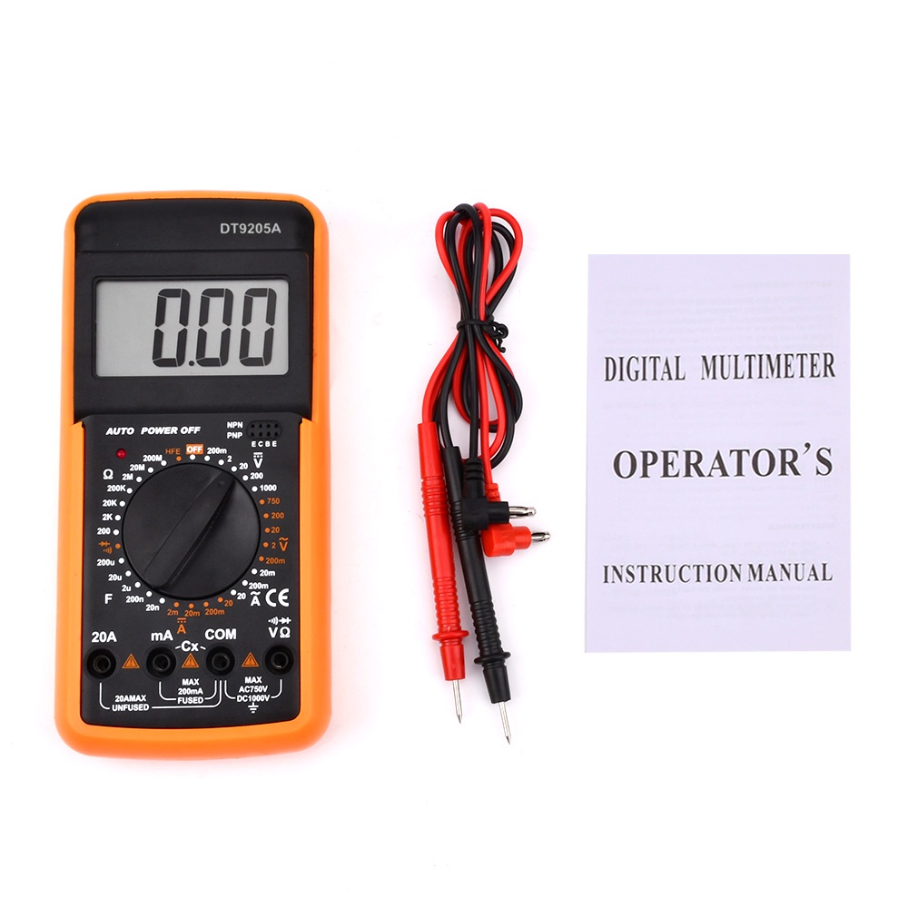 Jual Digital Multimeter DC AC Voltmeter Ohm Volt Amp Test Meter Diode ...