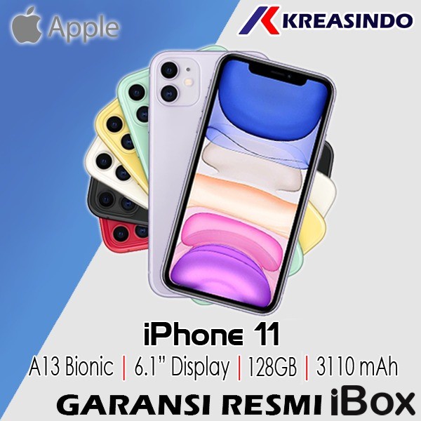 Jual APPLE iPhone 11 64 128 / 64GB 128GB Garansi Resmi TAM / IBOX ...