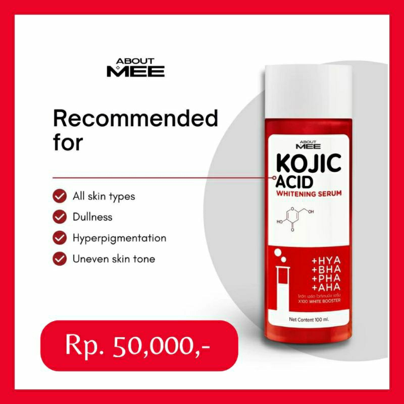 Jual SERUM THAILAND About Mee Kojic Acid Whtening Serum 100ml | Shopee Indonesia
