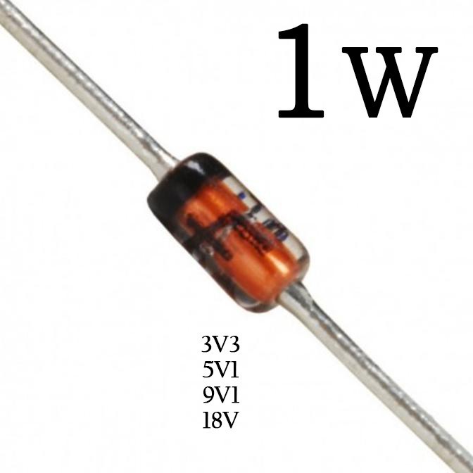 Jual (OML) DIODA DIODE ZENER 1 WATT 3V3 5V1 9V1 18V | Shopee Indonesia